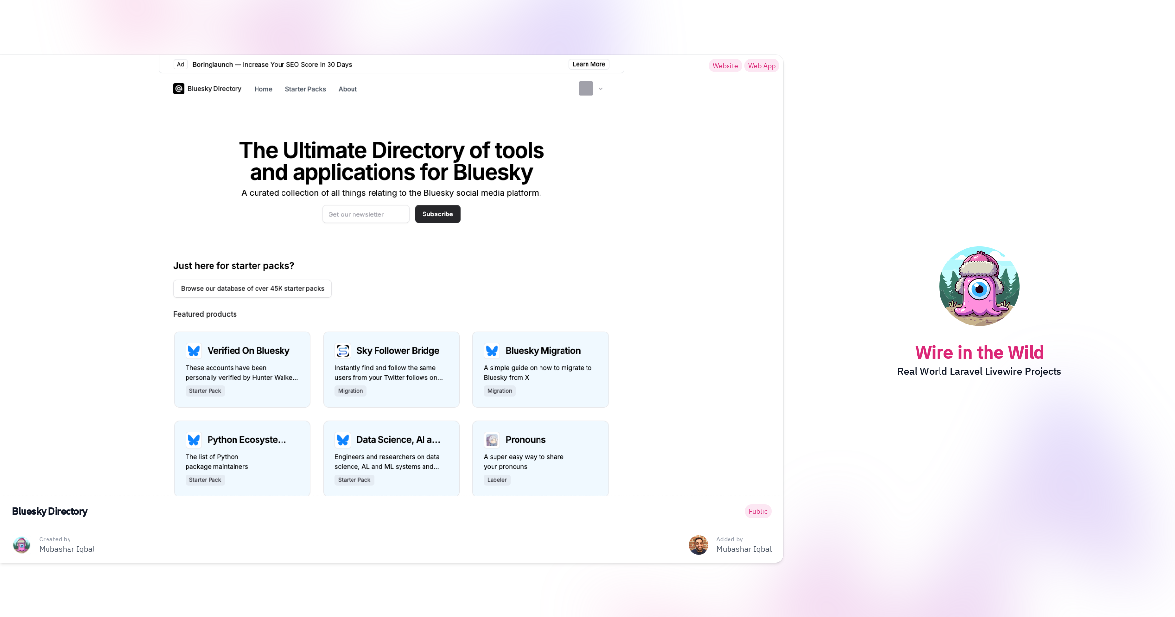 Bluesky Directory | Wire in the Wild