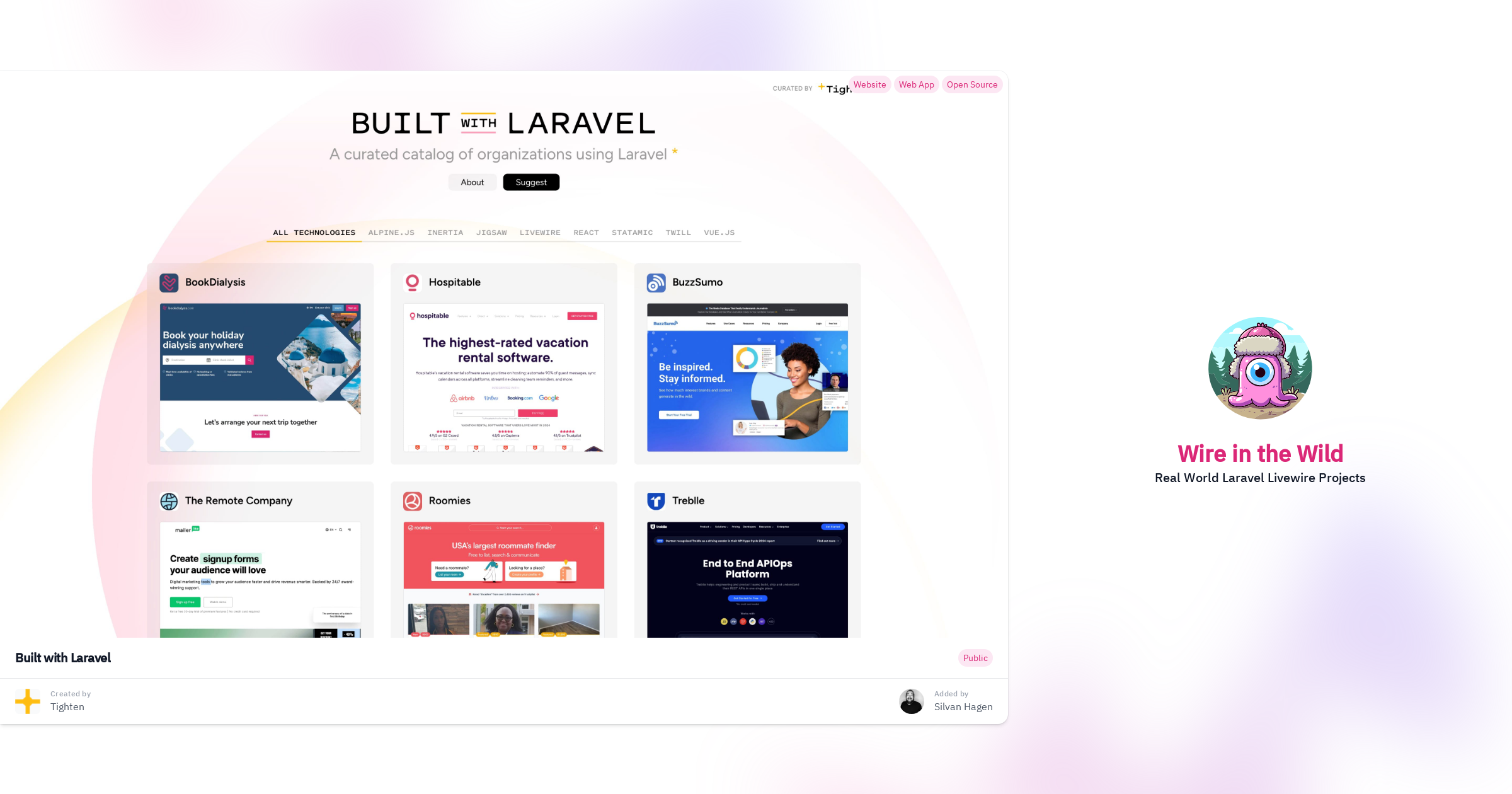 Built with Laravel | Wire in the Wild