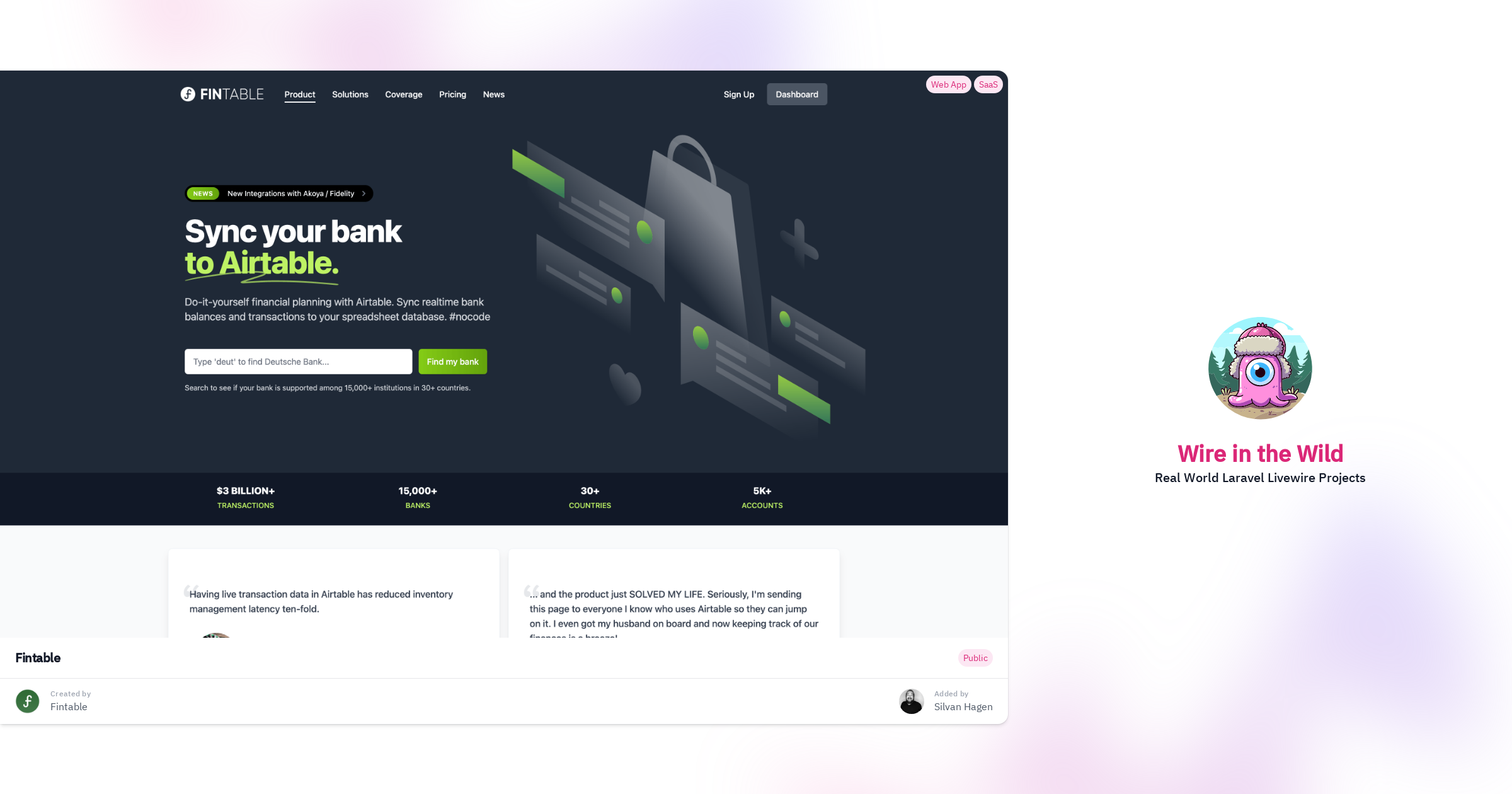 Fintable | Wire in the Wild