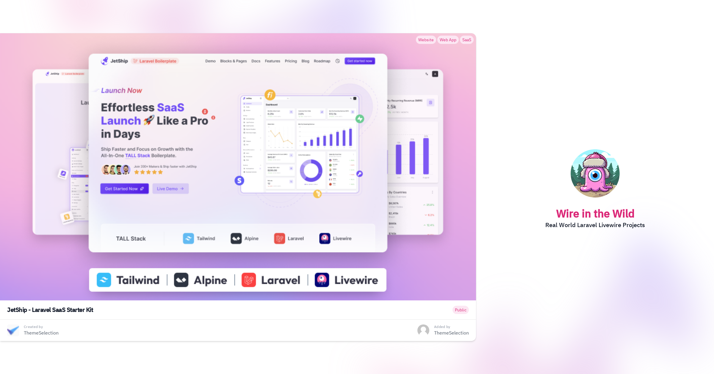 JetShip - Laravel SaaS Starter Kit | Wire in the Wild JetShip - Laravel SaaS Starter Kit | Wire in the Wild