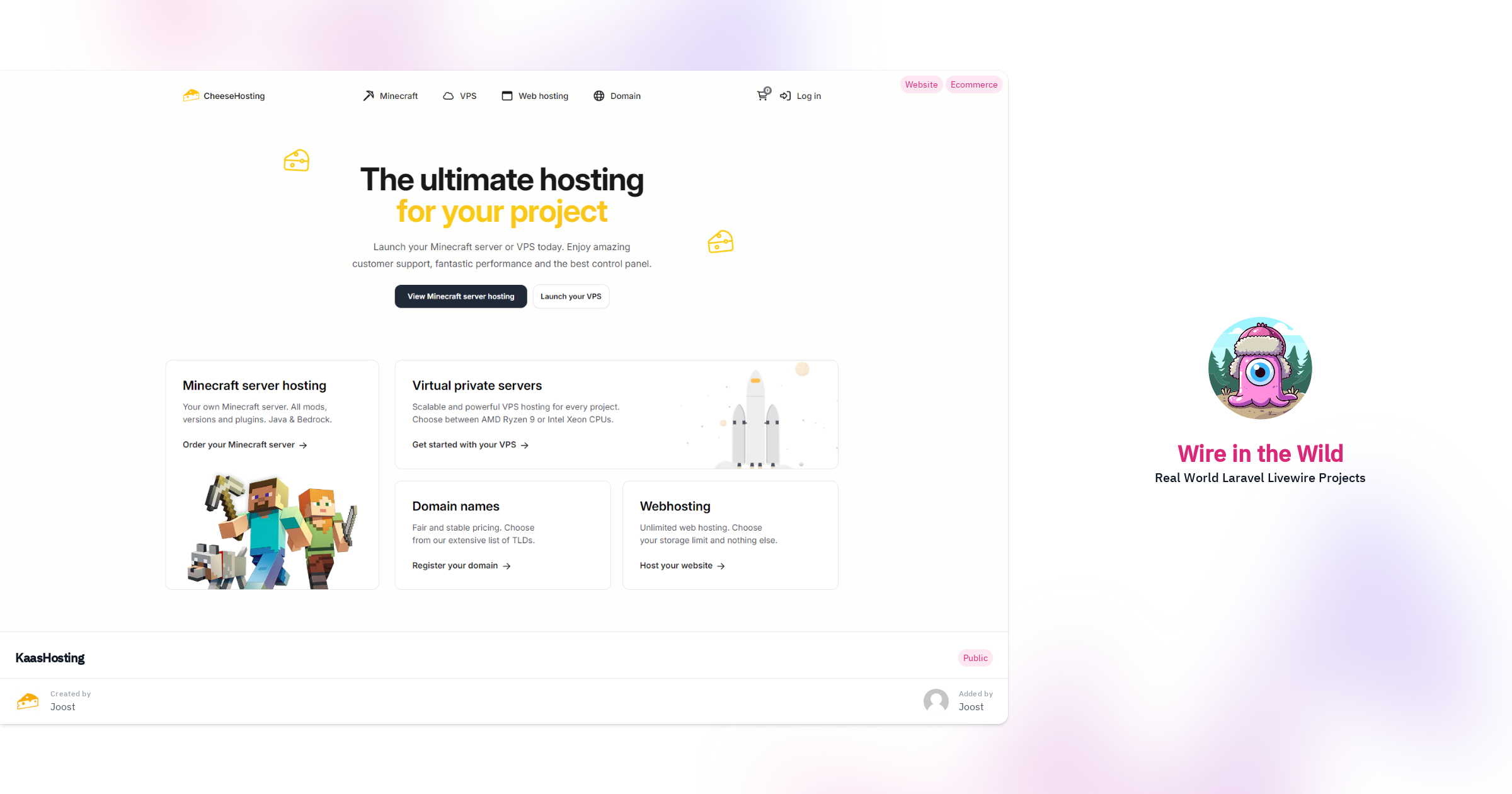 KaasHosting | Wire in the Wild