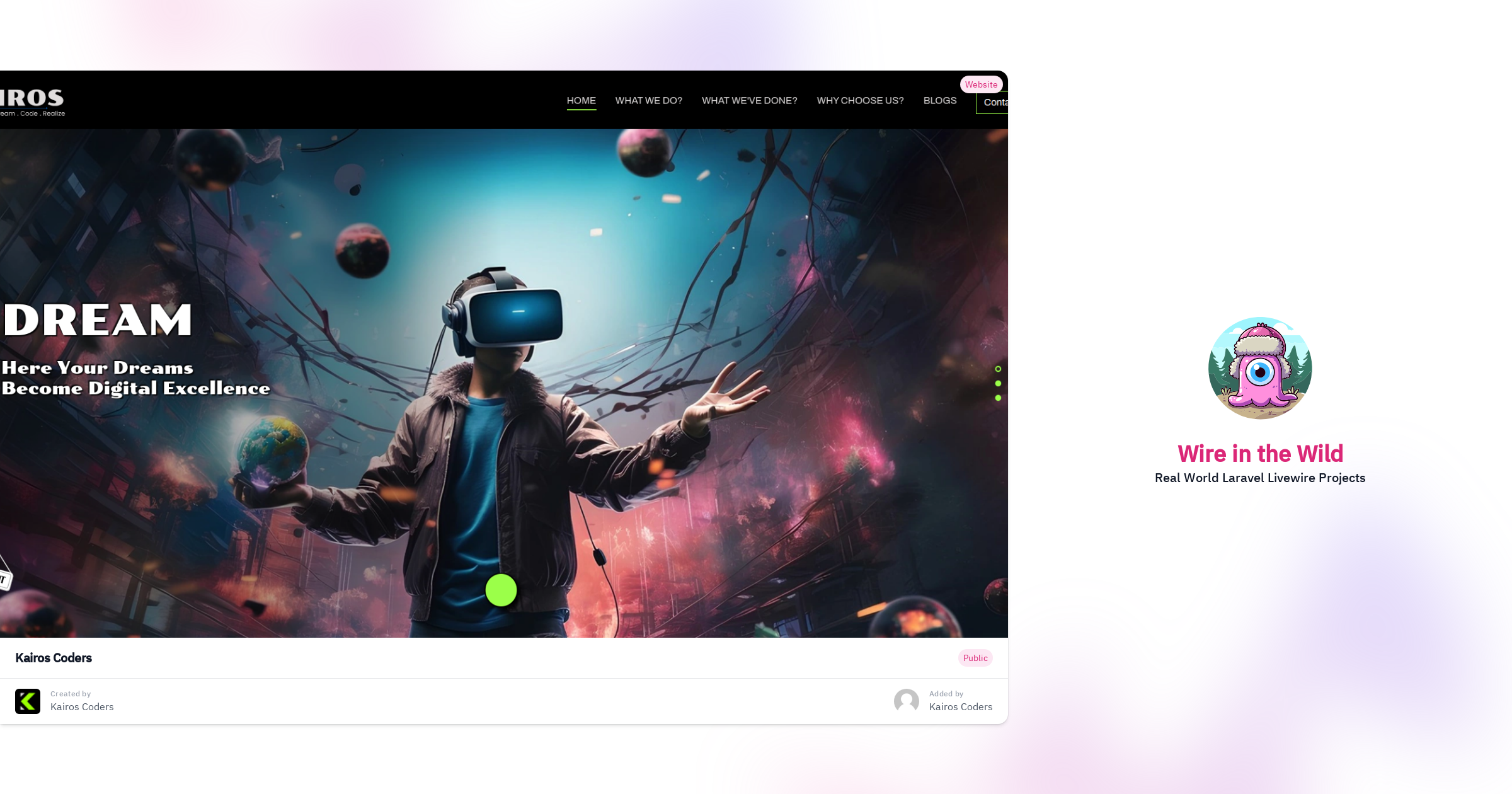 Kairos Coders | Wire in the Wild