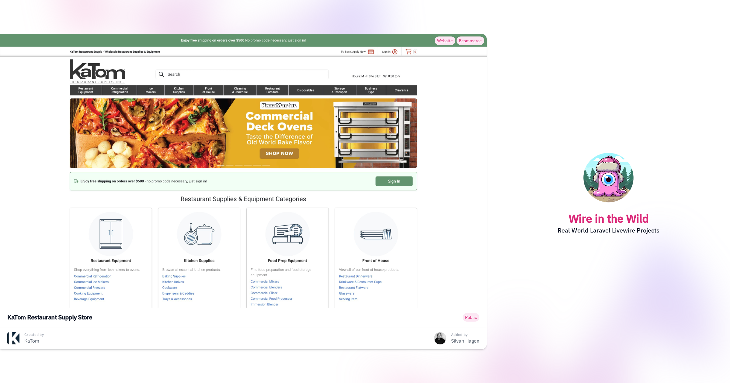 KaTom Restaurant Supply Store | Wire in the Wild