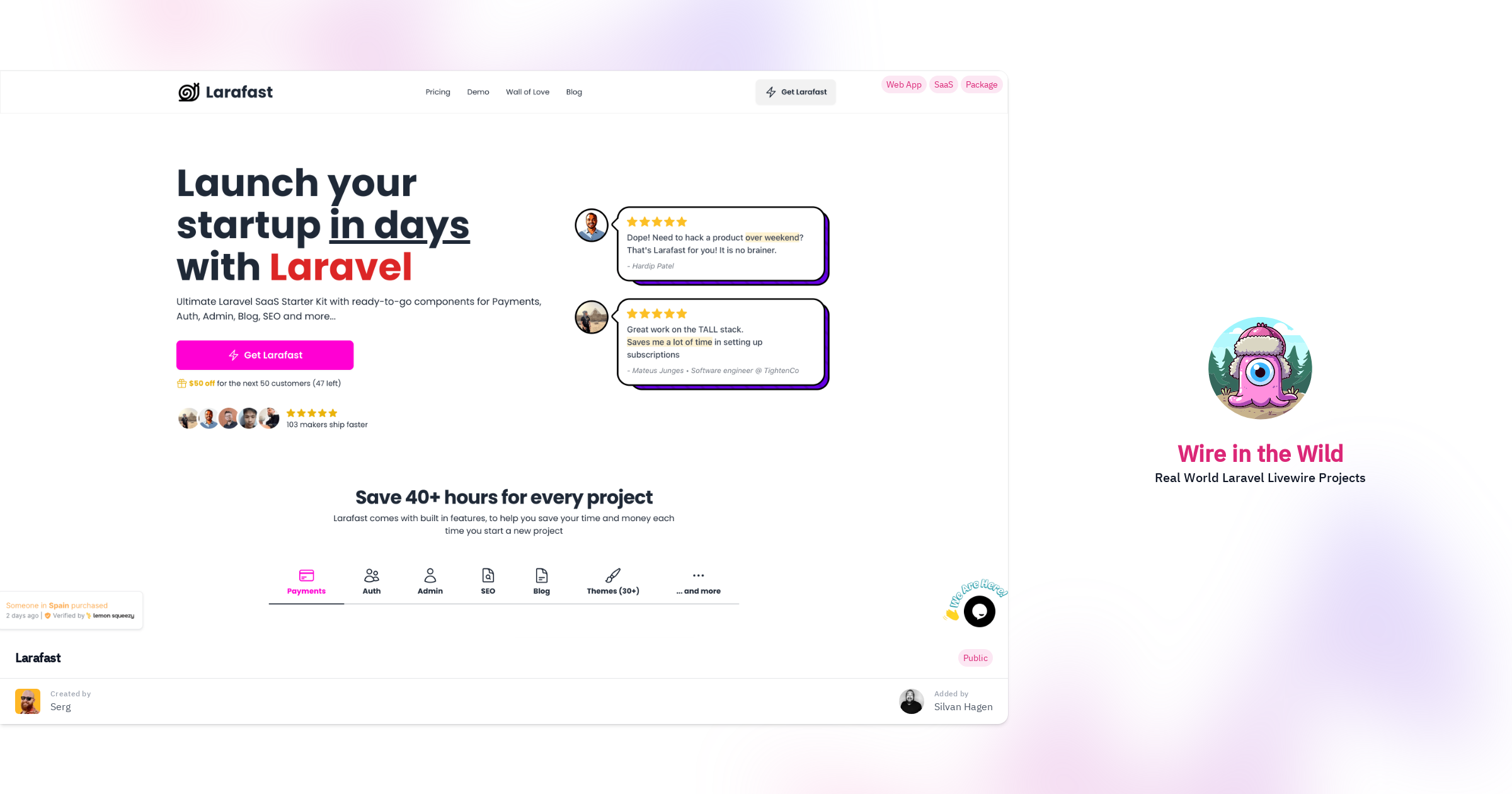 Larafast | Wire in the Wild