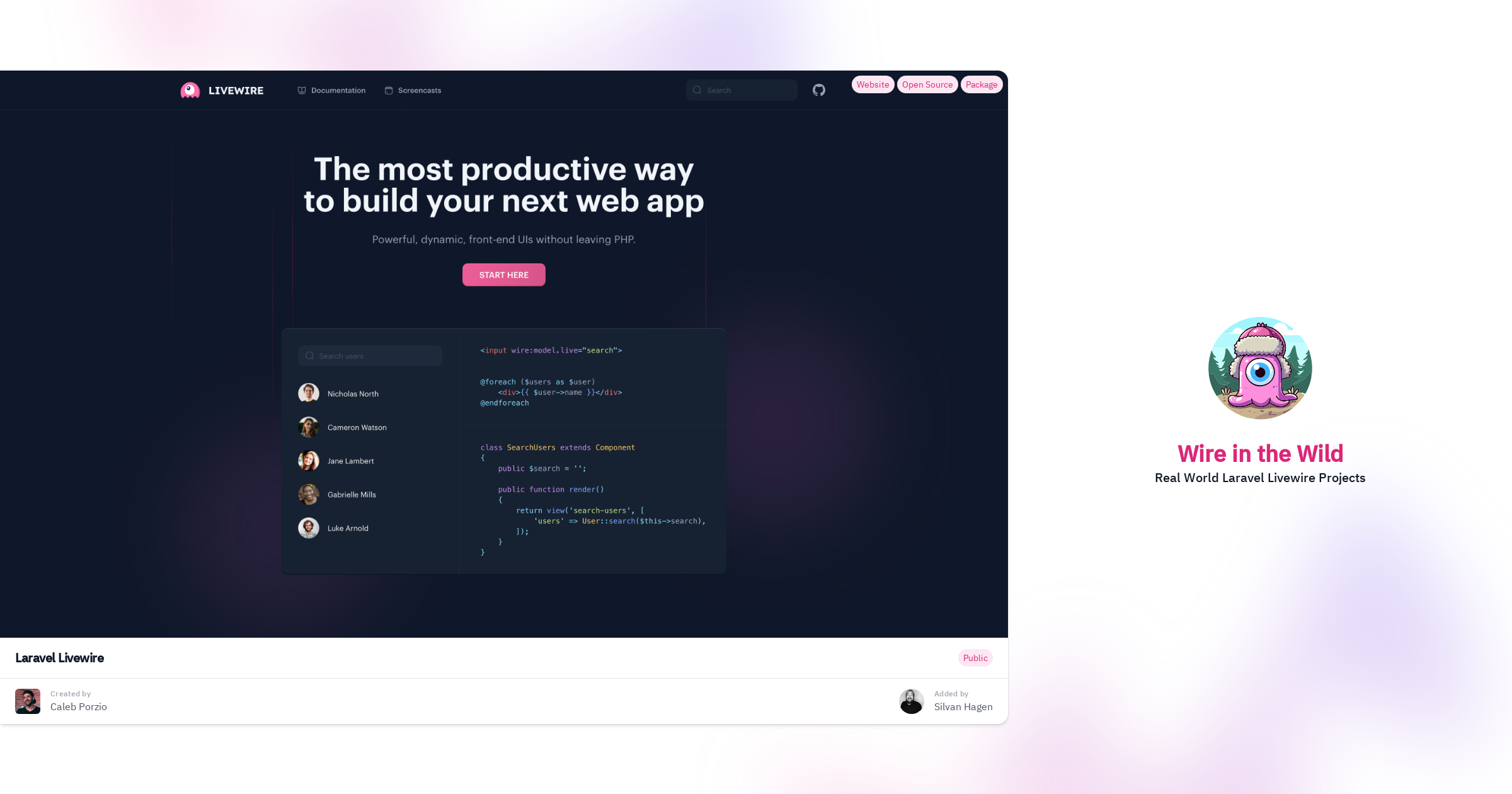 Laravel Livewire | Wire in the Wild