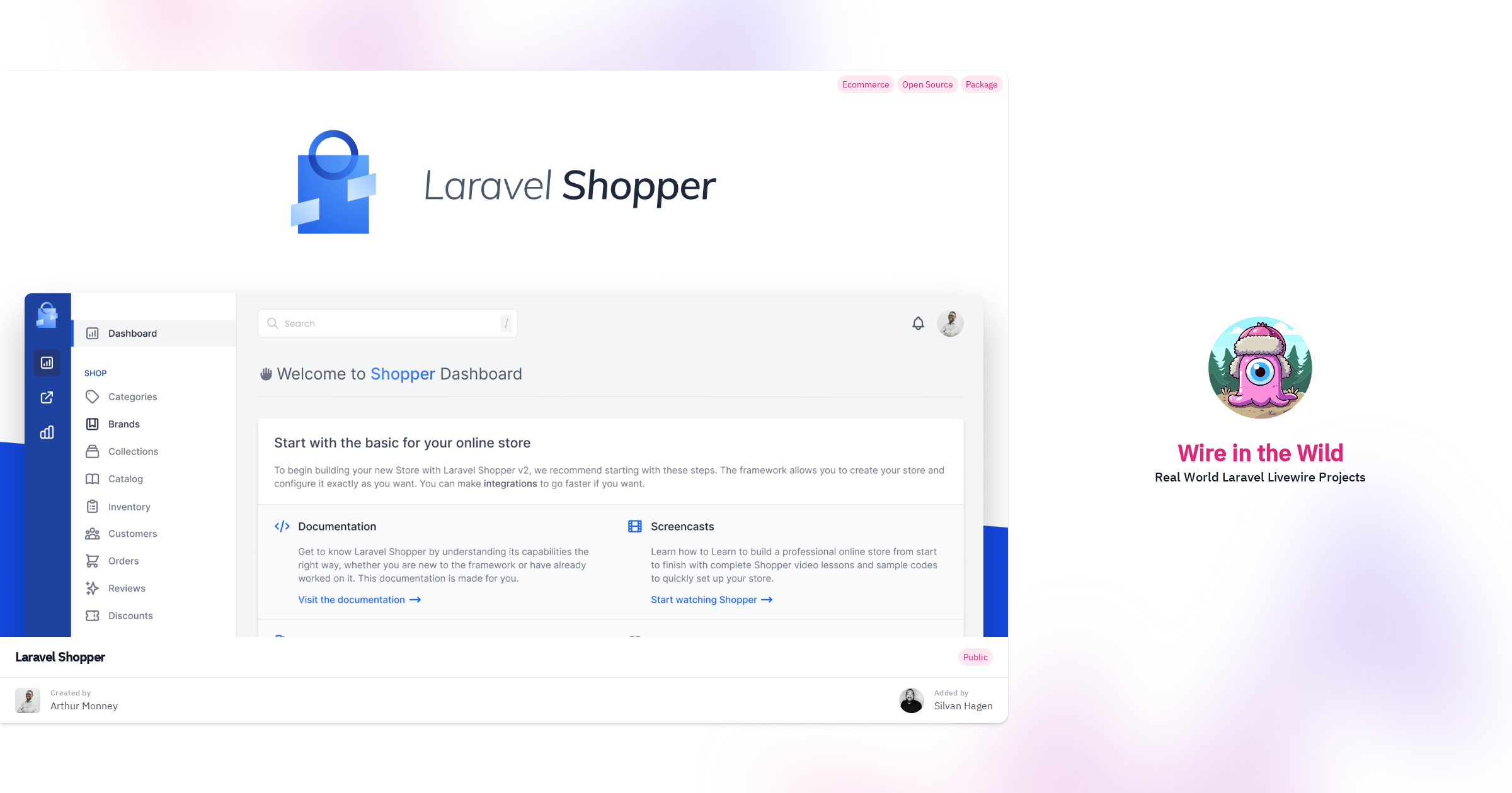 Laravel Shopper | Wire in the Wild
