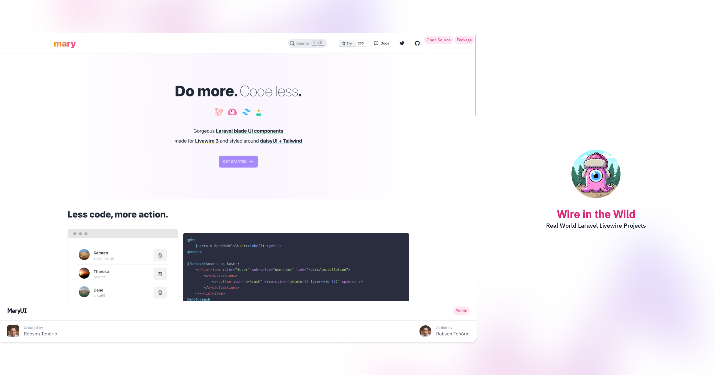 MaryUI | Wire in the Wild