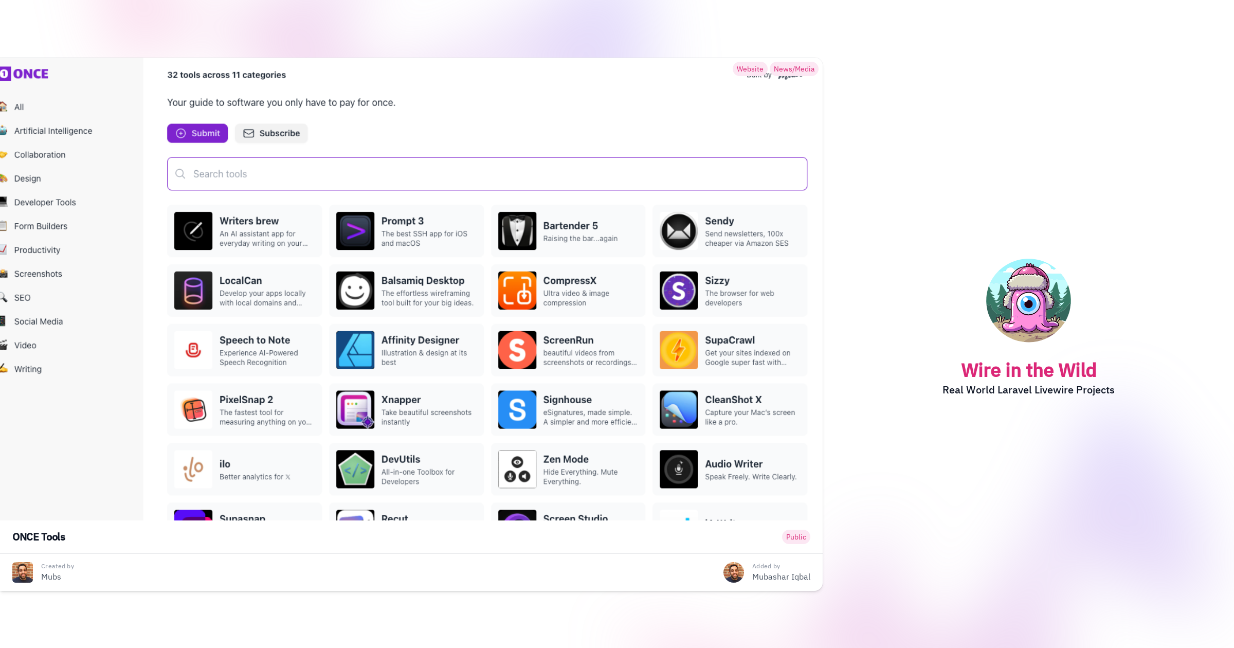 ONCE Tools | Wire in the Wild