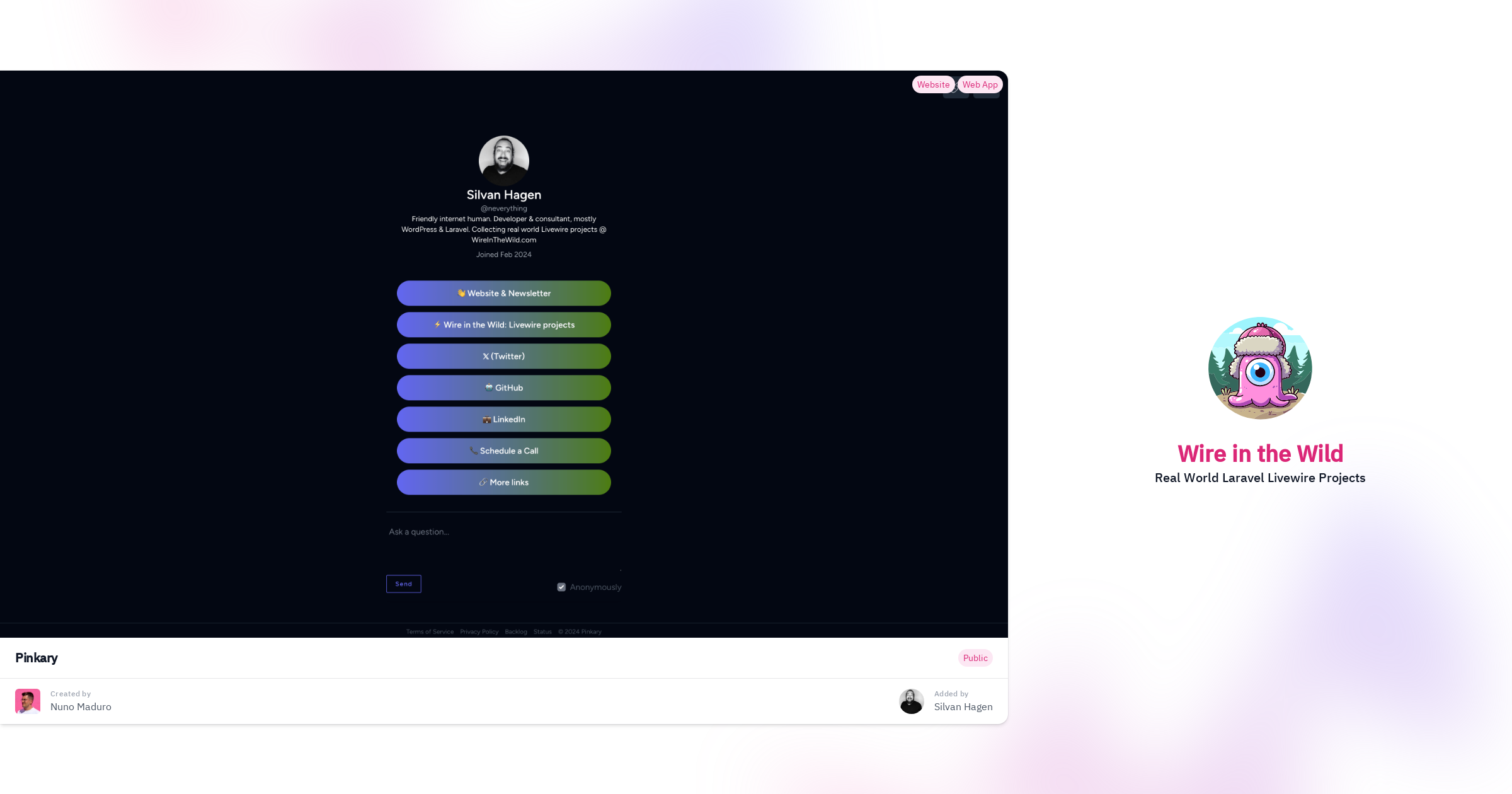 Pinkary | Wire in the Wild