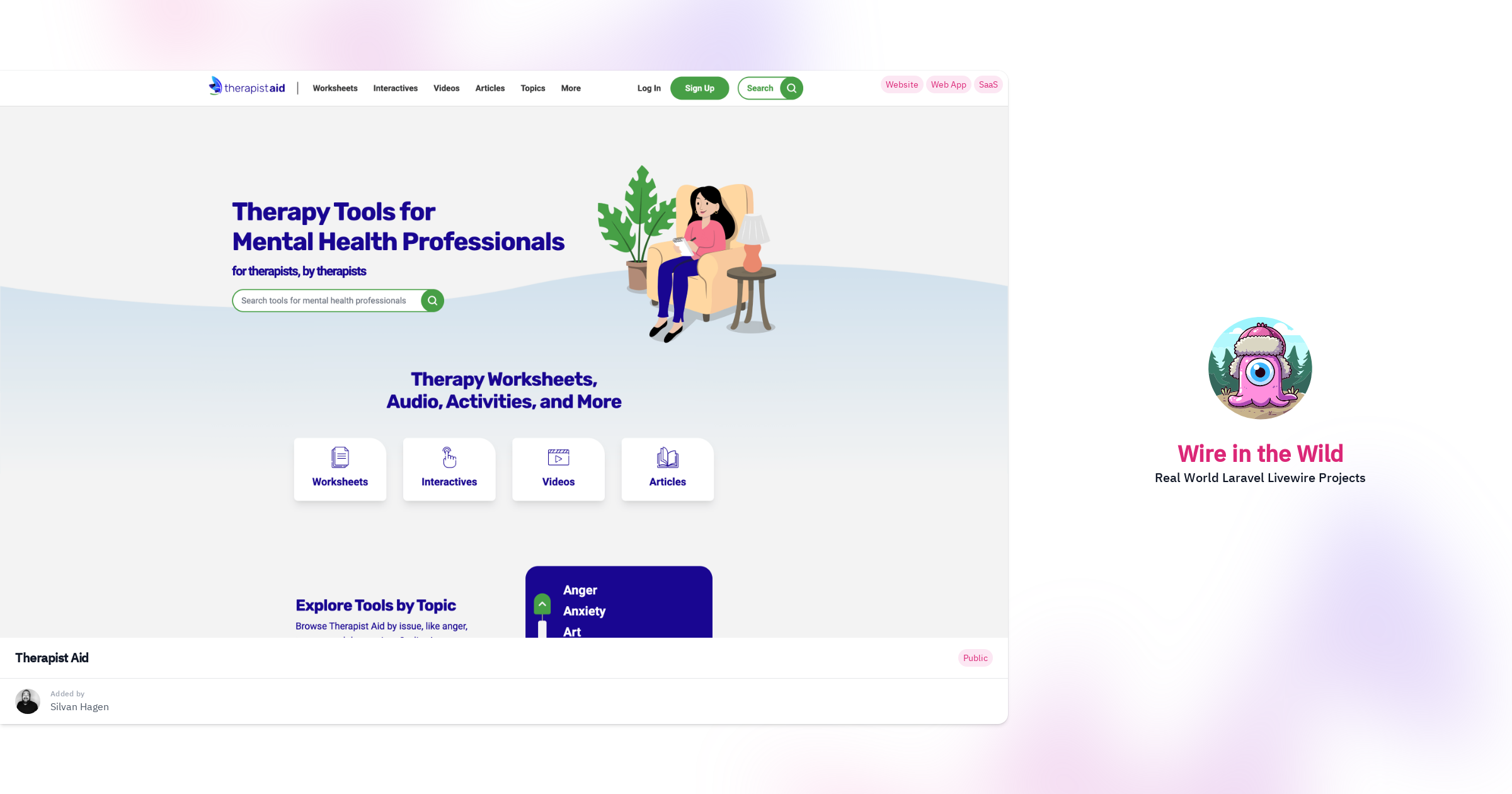 Therapist Aid | Wire in the Wild