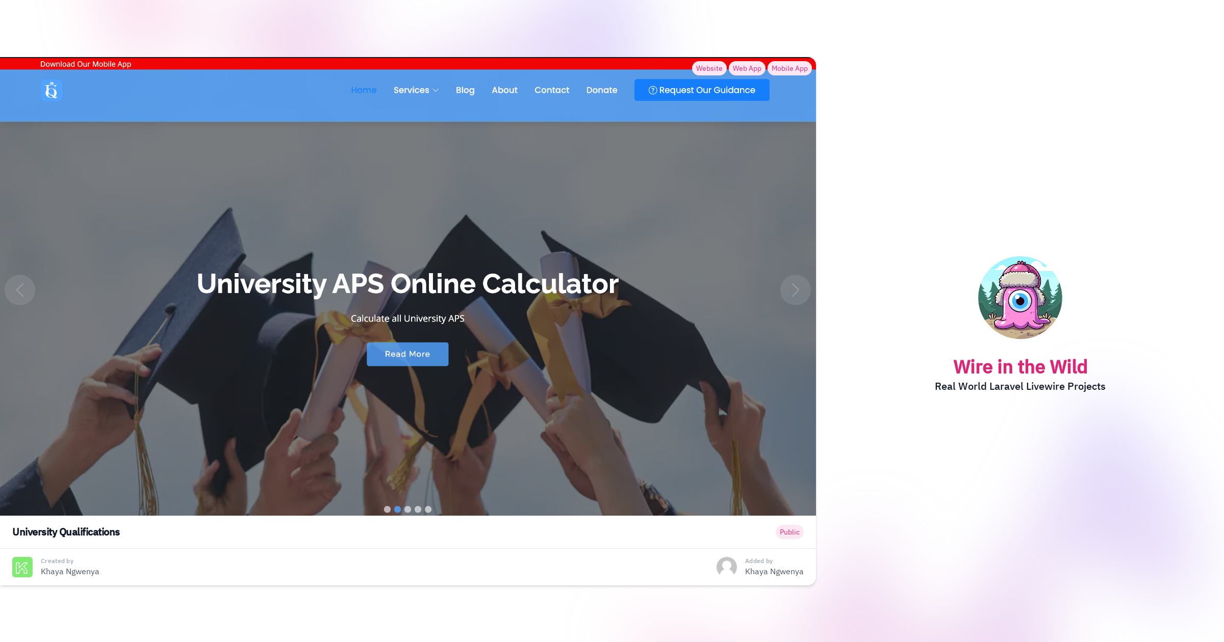 University Qualifications | Wire in the Wild